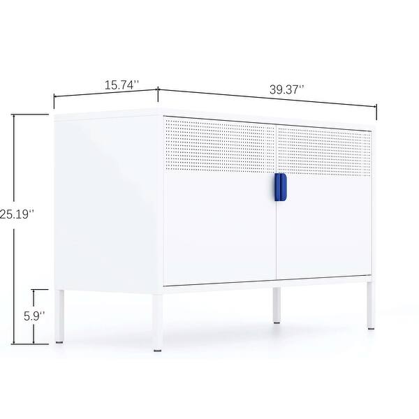 Free Standing Metal Storage Locker Cabinet - Bed Bath & Beyond - 37822610