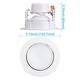 4-Pack 4 Inch Gimbal LED Recessed Downlight, Adjustable Retrofit ...