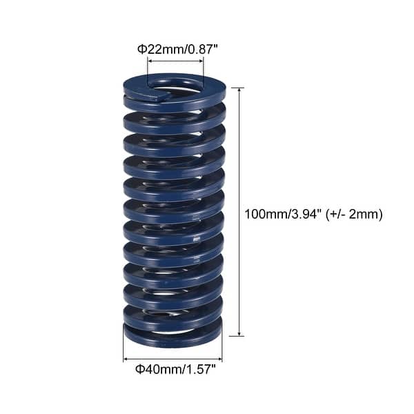 Die Spring, 1pcs 40mm OD 100mm Long Spiral Stamping Light Load ...