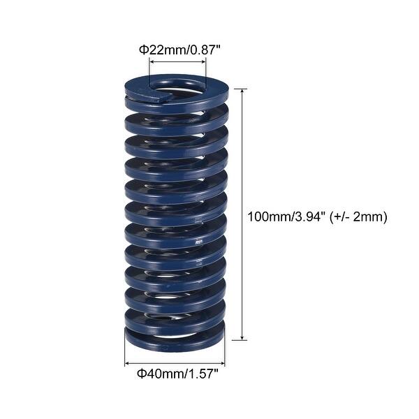 Die Spring, 2pcs 40mm OD 100mm Long Spiral Stamping Light Load ...