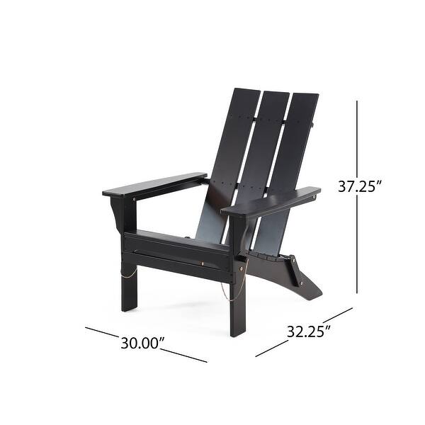 Zuma Outdoor Outdoor Acacia Wood Foldable Adirondack Chairs (Set of 2 ...