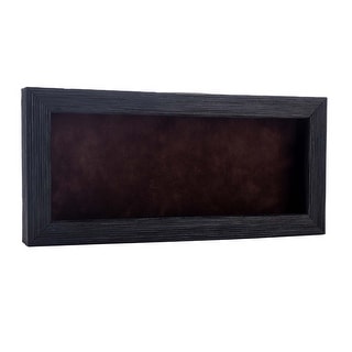 14x28 Shadow Box Frame Barnwood Black Wood | 1" Usable Display Depth ...