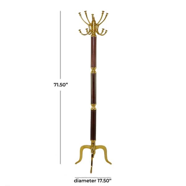 Silver or Gold Aluminum Traditional Coat Rack - Bed Bath & Beyond ...