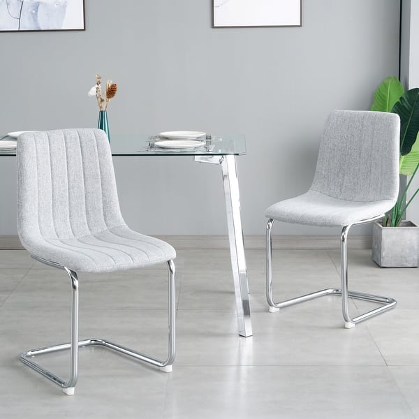 Modern simple light luxury dining Light Grey chair home bedroom stool ...