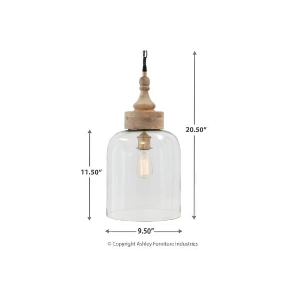 Faiz Transparent Glass 10 Inch Wide Pendant Light - 9.88" W x 9.88" D x ...