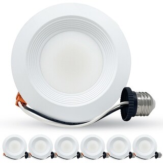 LED 4" Recessed Light, Dimmable, E26 Base, 5 Color Temperature ...