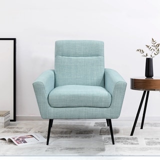 Modern Arm Chair Upholstered Fabric Accent Chair Living Room Chair ...