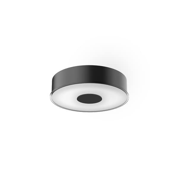 Parker 10" Flush Mount Black 16W, 120VAC LED, 3000K, 90CRI - Bed Bath ...