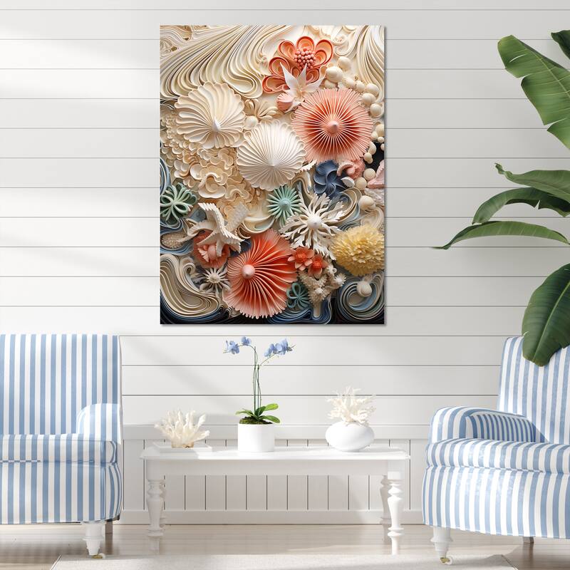 Designart "Luscious Sea Creatures " Sea Creatures Wall Art - Overstock ...