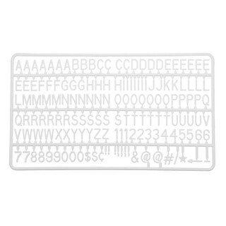 3/4 Inch Felt Letter Board Letters Numbers Symbols Frame 2Pcs White ...