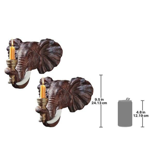 Design Toscano Elephant Wall Sconce: Set of Two - Bed Bath & Beyond ...