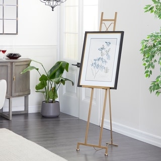 Gold Metal Tall Adjustable Floor 3 Tier Display Easel - Bed Bath ...