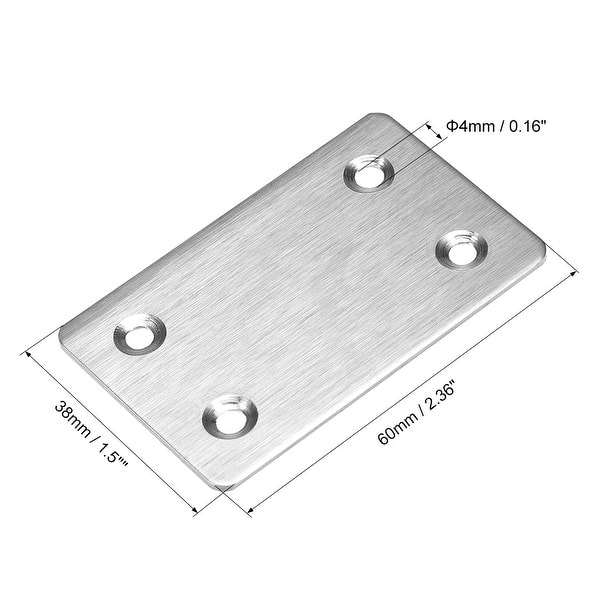 Repair Plate, 60mmx38mm, Flat Fixing Mending Bracket Connector 20Pcs ...