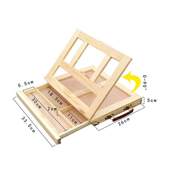 Portable Adjustable Gears Tabletop Easel with Drawer - Bed Bath ...
