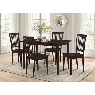 Gomez 5-piece Cappuccino Rectangular Dining Table Set - Bed Bath ...