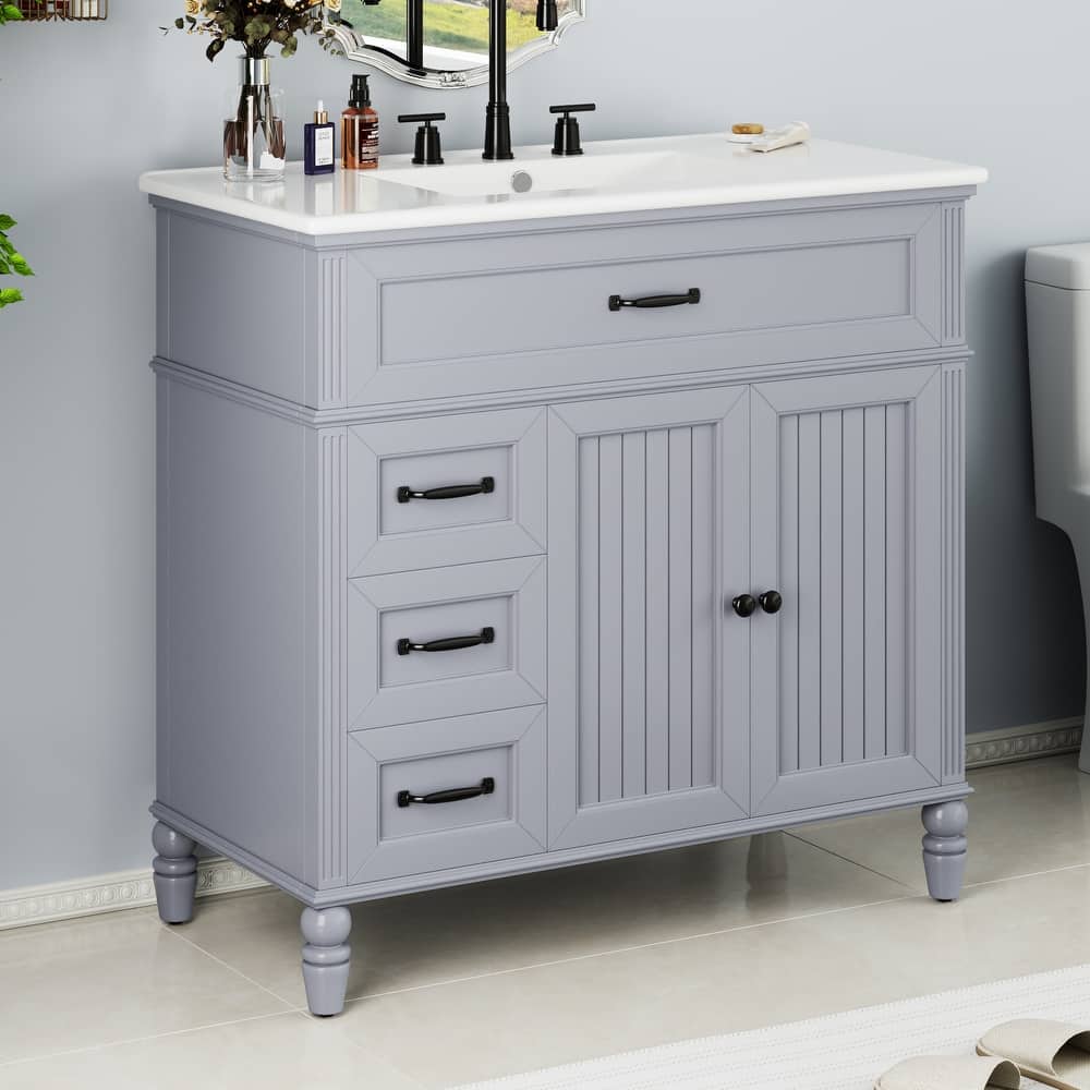 Grey 32 to 34 in Bathroom Vanities - Overstock