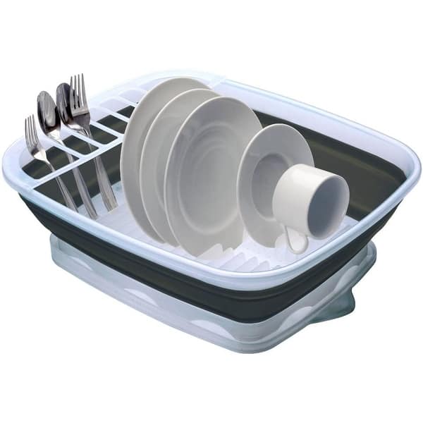Prepworks by Progressive Collapsible Dish Rack with Drain Board, CDD ...