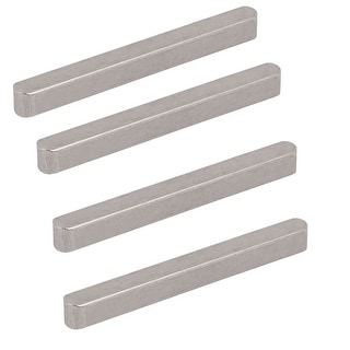 50mmx5mmx5mm 304 Stainless Steel Key Stock Keystock Silver Tone 4pcs ...
