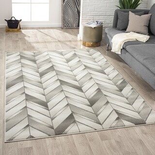 Brooklyn Collection Abstract Chevron Area Rug - Bed Bath & Beyond ...