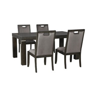 Signature Design by Ashley Hyndell Dark Brown 5-Piece Dining Package ...