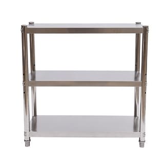 3-Layer Stainless Steel Kitchen Shelving Rack - Bed Bath & Beyond ...
