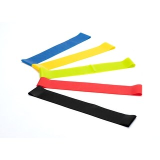 Mind Reader Resistance Exercise Bands Set with 5 Resistance Levels - 0. ...