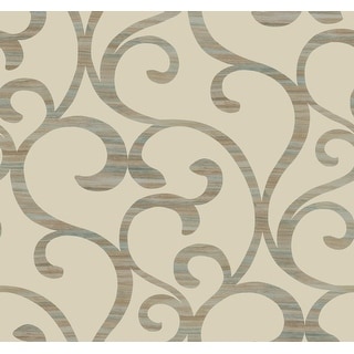 York Designer Series Beige Metallic Dazzling Coil Wallpaper - Bed Bath ...