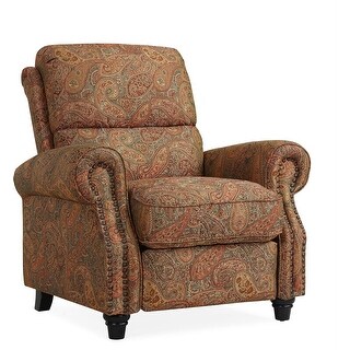 Cortez - Cloth Push Back Recliner Chair, Paisley - Bed Bath & Beyond ...