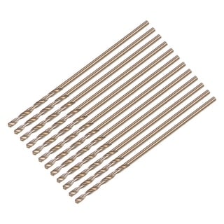 12pcs Gold Titanium Coated High Speed Steel HSS 4341 Twist Drill Bits ...