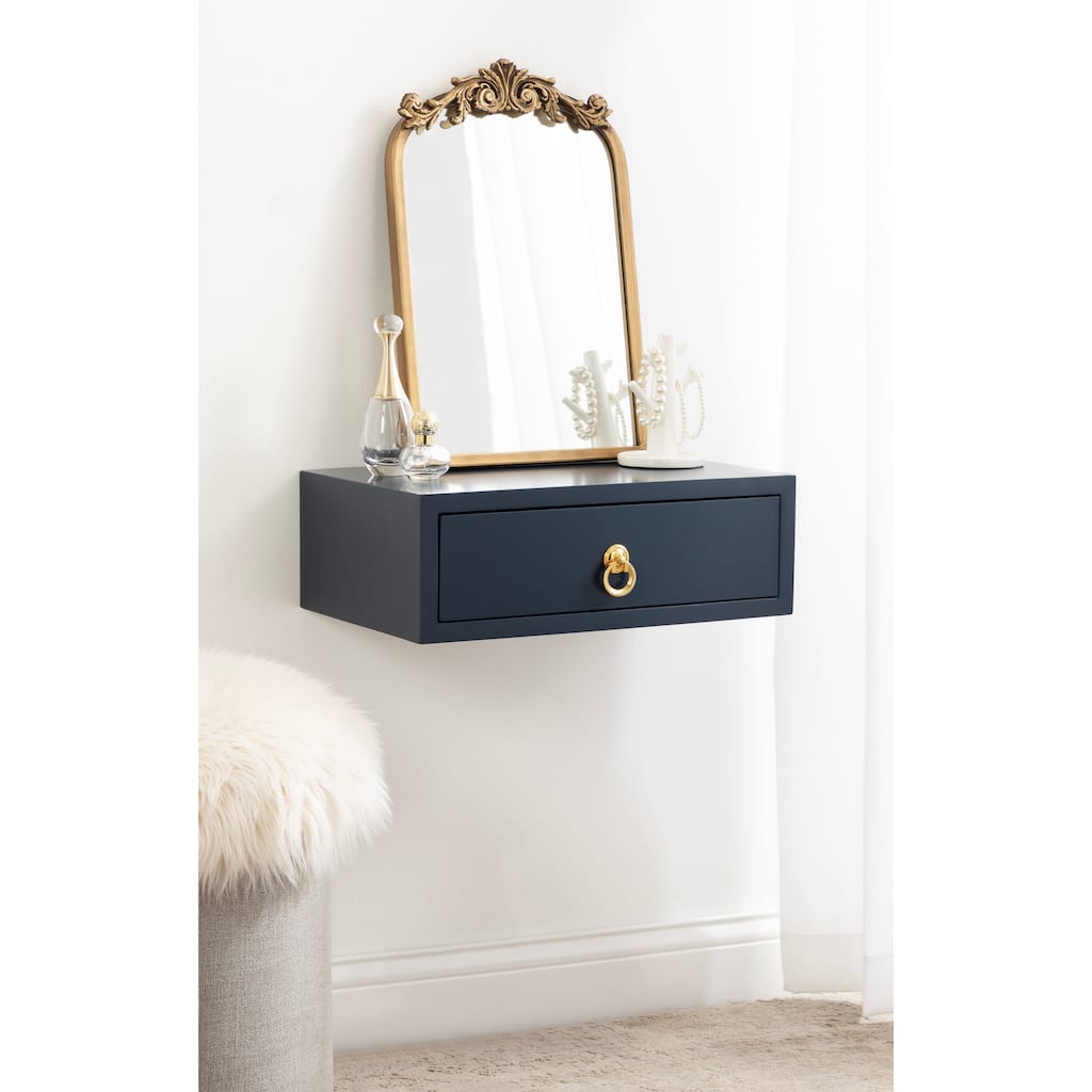 Kate and Laurel Decklyn Floating Side Table with Drawer - Overstock ...