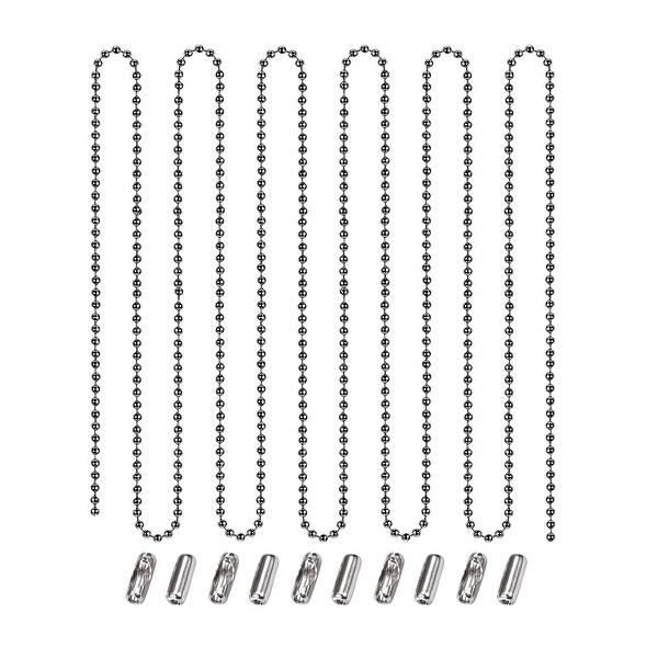 Pull Chain Extension Chrome Beaded Chain 10Ft w 10 Connectors for Fan ...