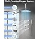 Digital Thermostatic Shower System 12-Inch Temperature-Sensitive LED ...