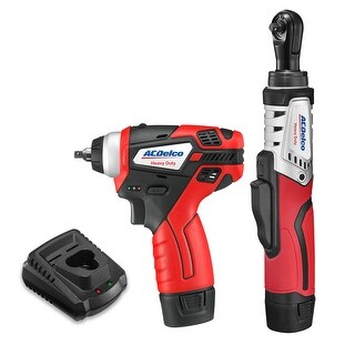ACDelco G12 Series 2-Tool Combo Kit- 1/4" Brushless Ratchet Wrench + 1/ ...
