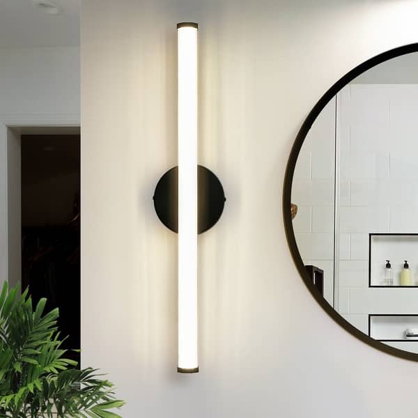 LED Bathroom Vanity Lighting Fixture Morden Bath Light Bar Black Wall ...