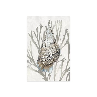 Shell Coral Silver I Print On Acrylic Glass by Caroline Kelly - Bed ...