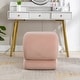 S-shape Velvet Fabric Ottoman Footstool - Bed Bath & Beyond - 36917381