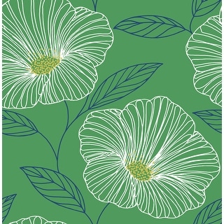 A-Street Prints Mythic Green Floral Wallpaper - Bed Bath & Beyond ...