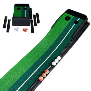 Trademark Innovations Indoor Practice Putting Green Machine with Ball ...
