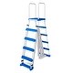 Swimline A-Frame Above Ground Pool Ladder w/ Barrier for 48" to 52 ...