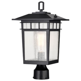 Cove Neck Outdoor Large Post Light Pole Lantern 1 Light Textured Black ...