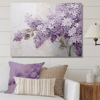 Designart "Beautiful Lilac Dreamscape" Lilacs Wall Art - Bed Bath ...