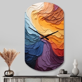 Yellow Orange Lyrical Abstraction Sunset II - Lyrical Abstraction Wall ...