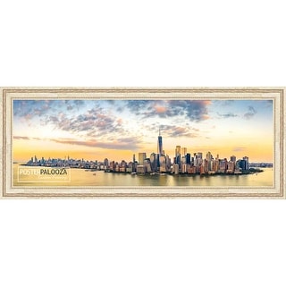 30x10 Traditional Silver Complete Wood Panoramic Frame with UV Acrylic ...