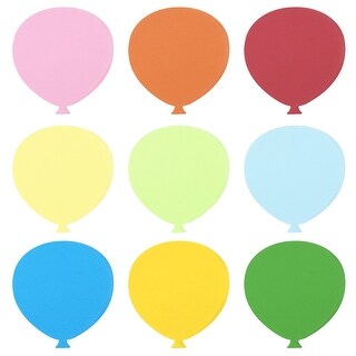 Balloon Cutouts, Paper Balloons, Colorful Balloon Cutout - Multicolor ...