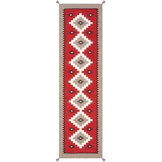 Pasargad Home Tuscany Reversible Wool Red Area Rug - Bed Bath & Beyond ...