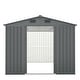 8 ft X 12ft Outdoor Metal Storage Shed, Galvanized Steel Garden Shed ...