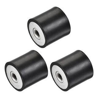 M6 Rubber Mounts, 3pcs Female/Female Shock Absorber, D25mmxH25mm ...