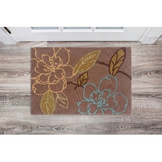 Hand Tufted Floral Sketch Rug Collection - Bed Bath & Beyond - 13989513