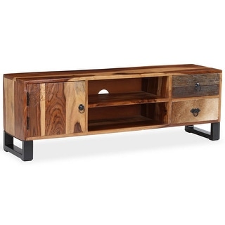 vidaXL TV Stand Solid Wood Sheesham 47.2"x11.8"x15.7" - Bed Bath ...