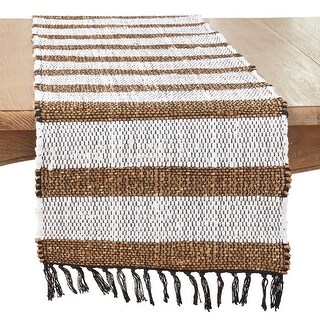 Ethnic-Inspired Striped Chindi Table Runner - 16"x72" - Bed Bath ...